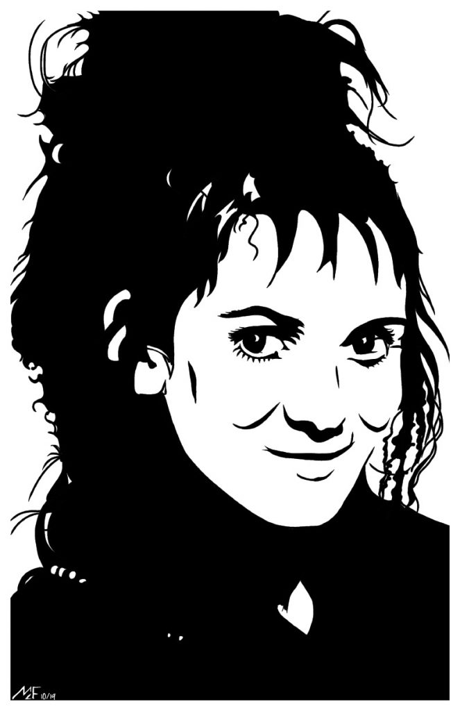 Lydia Deetz (Beetlejuice) Portrait Print – The Art of Michael McFarland
