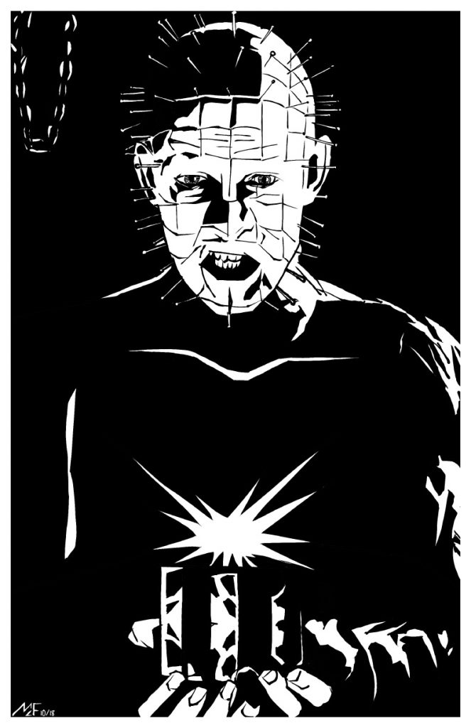 Pinhead (Hellraiser) Portrait Print – The Art of Michael McFarland